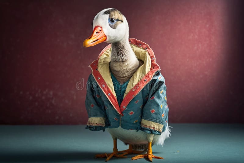 Sad Goose Suffering Being Alone , Created with Generative AI Technology ...