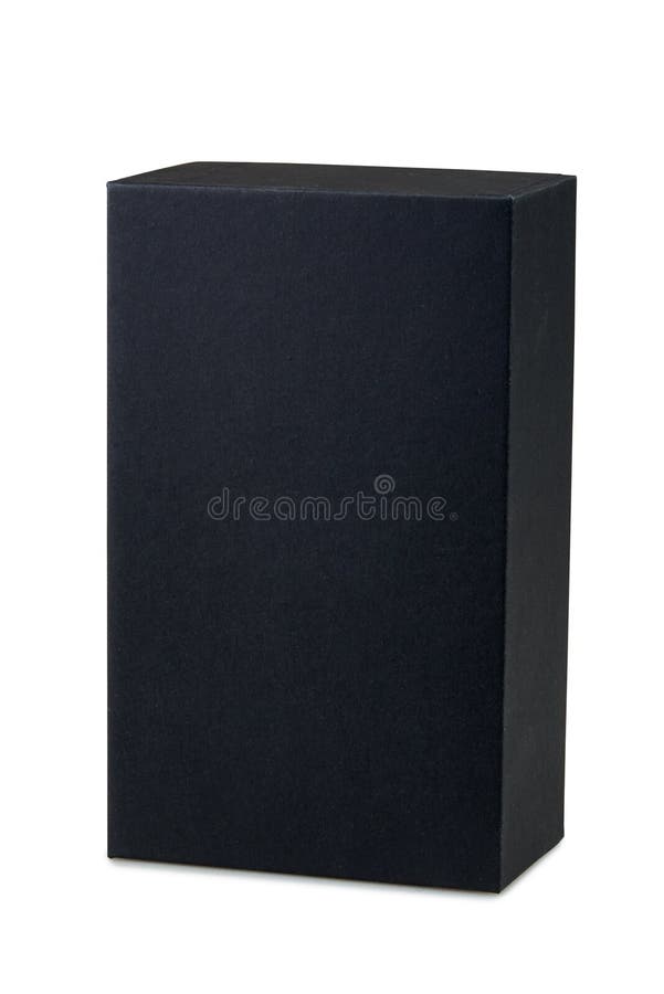 Small Black Box Isolated on White with Clipping Path Stock Photo ...