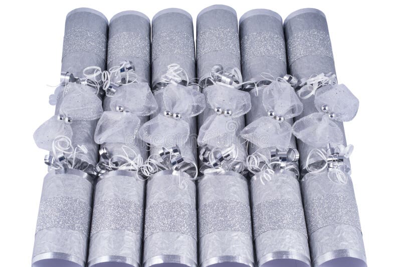 Christmas Crackers stock image. Image of ribbon, pretty - 131589841