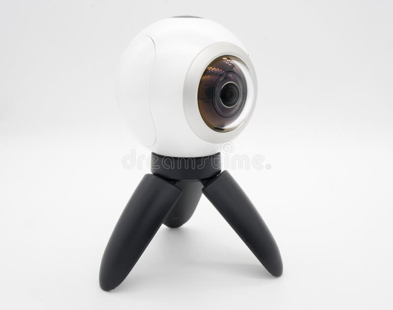 Studio Shot of Virtual Reality 360 Degree Camera Stock Image - Image of ...