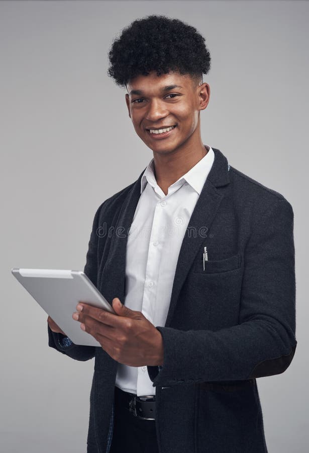 Keep it Smart, Keep it Cool. Studio Shot of a Handsome Young Man Posing ...
