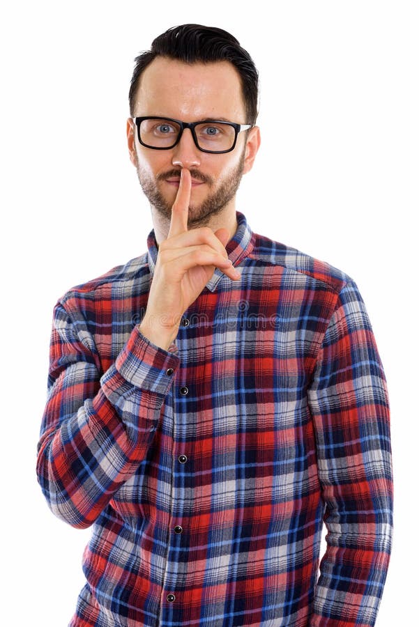 Young Handsome Bearded Man Construction Worker Stock Image - Image of ...
