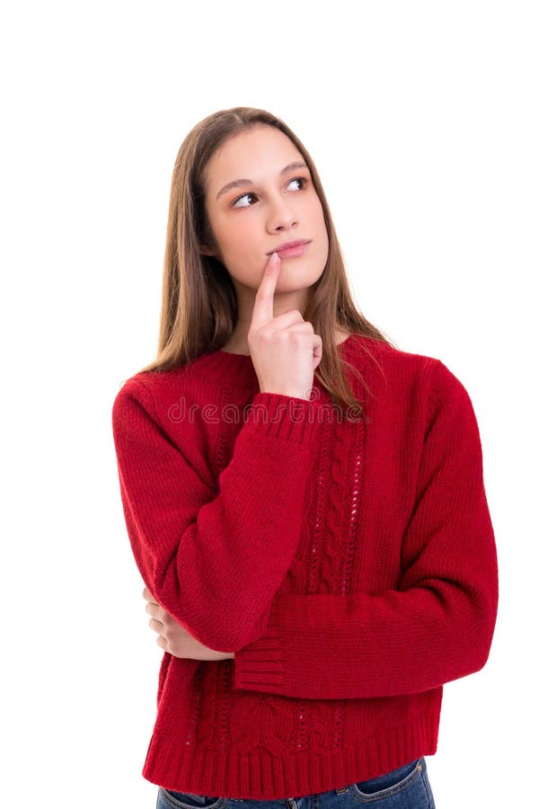 Hum... Let Me Think about this Stock Photo - Image of caucasian, idea ...