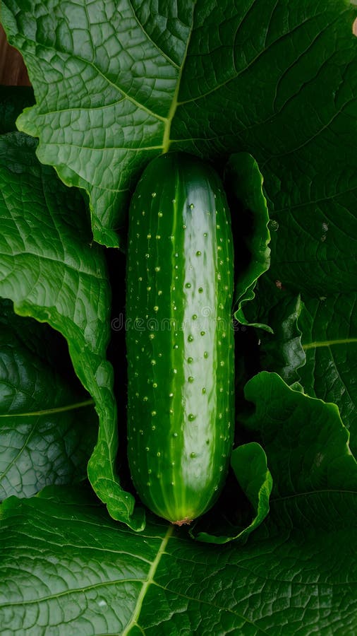 Studio Showcase Cucumber, a Versatile Vegetable in Focus Stock ...