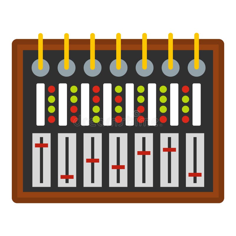 Studio Sound Mixer Icon Isolated Stock Vector - Illustration of knob ...