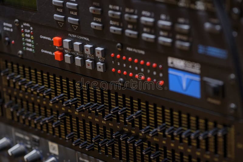 Studio Sound Processor with with Compressors, Preamplifiers and Audio ...