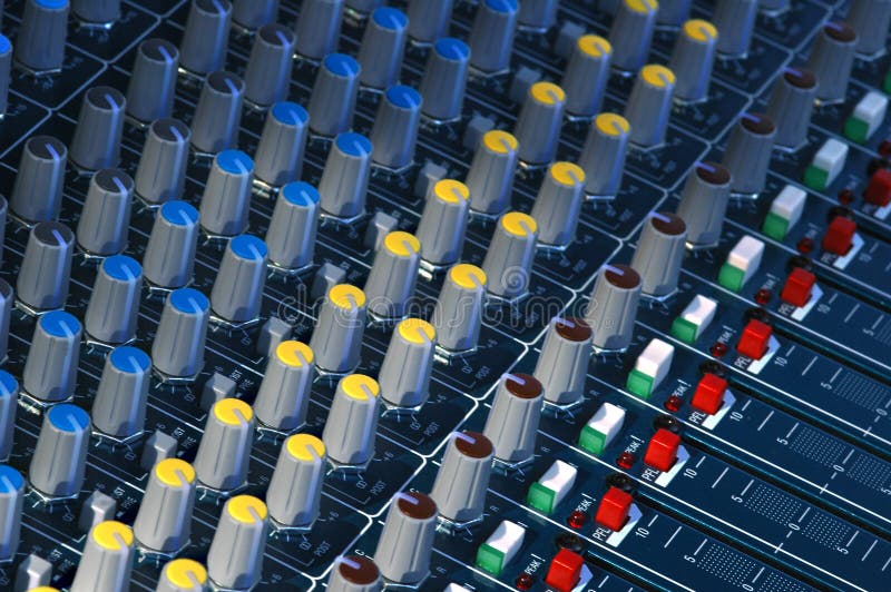 Studio soundboard stock photo. Image of desk, frequency - 257510