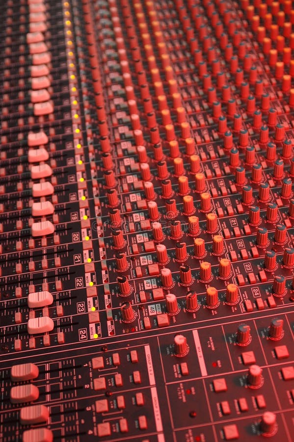 Studio soundboard stock image. Image of dial, mixer, dials - 985637