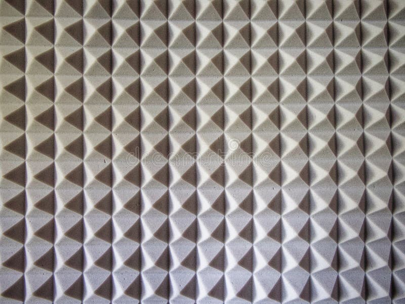 Studio Soundproofing. Acoustic Panels with Pyramid Texture in Grey ...