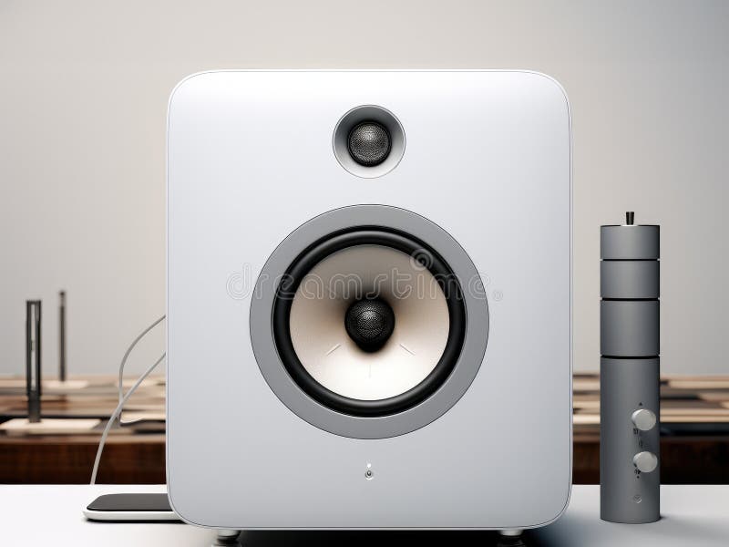 Studio Speaker, Stereo Loudspeakers Stock Illustration - Illustration ...