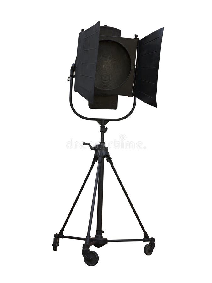 Studio Spotlight Lighting Equipment Isolated on White Stock Photo ...