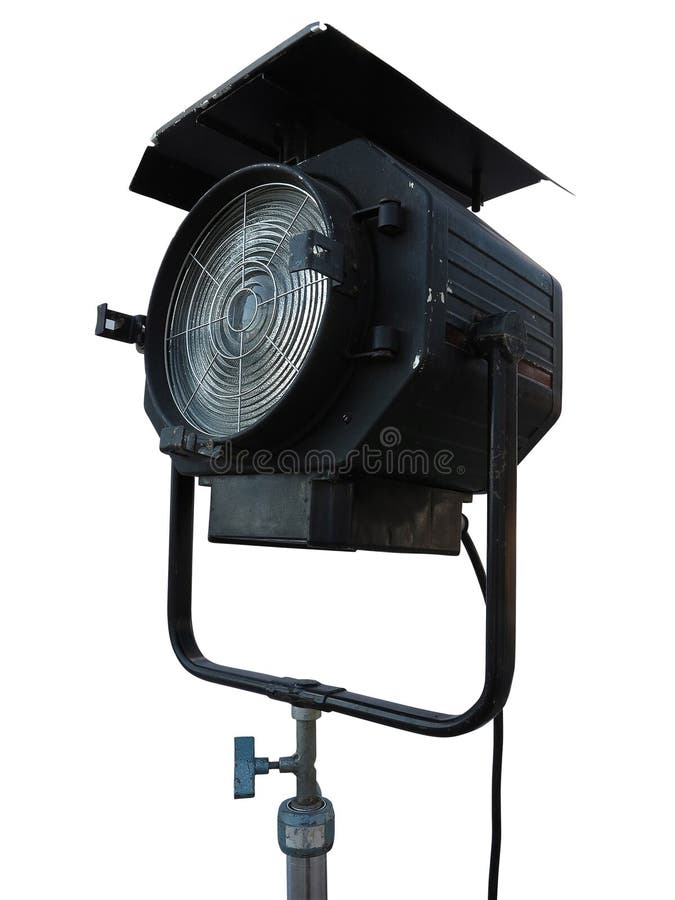 Studio Spotlight Lighting Equipment Isolated on White Stock Image ...