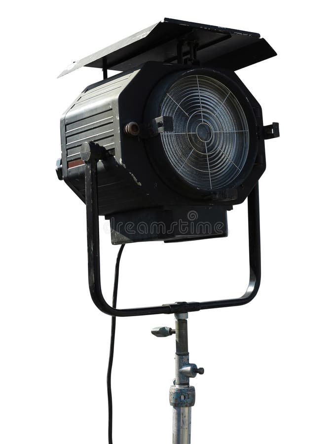 Studio Spotlight Lighting Equipment Isolated on White Stock Image ...