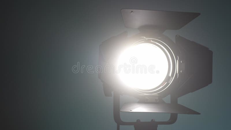 Studio Spotlight Rotating for Optimal Lighting. Stock Footage - Video ...