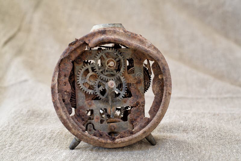 Old Clock stock photo. Image of gears, alarm, clock, rust - 16124018
