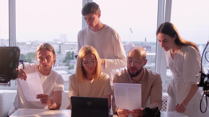 Studio Teamwork Media Backstage Prepare Team Film Stock Footage - Video ...