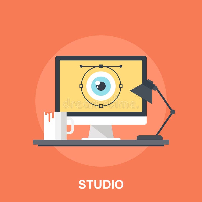 Studio Vector Illustration Concept Stock Vector - Illustration of ...