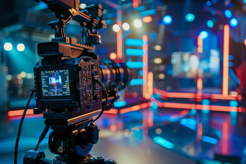 Close Up Studio Video Camera, Essential Tool for Filmmaking Stock ...