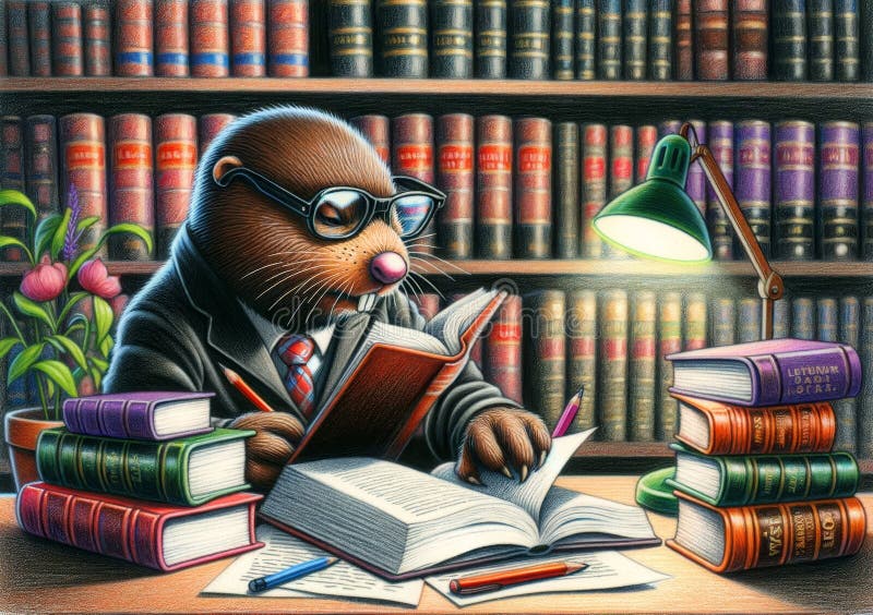 Scholarly Mole Stock Illustrations – 1 Scholarly Mole Stock ...