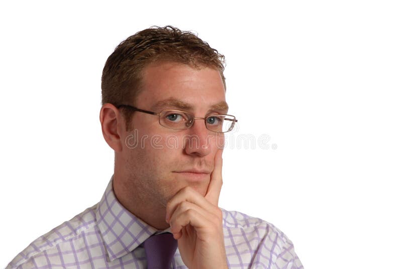 Studious young man stock image. Image of businessman, partner - 3891607