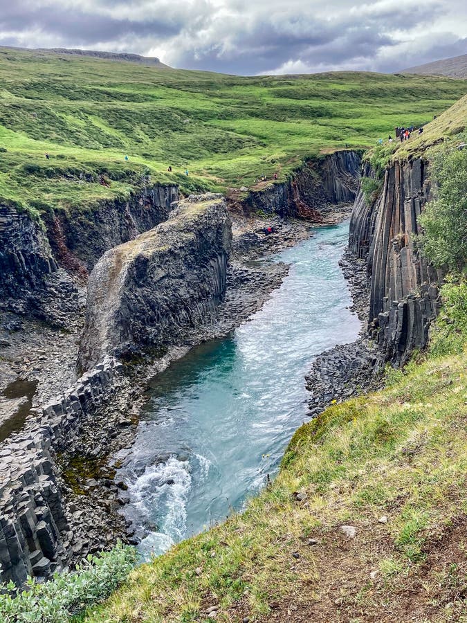 Studlagil Basalt Canyon in the Jokuldalur Valley in Iceland Stock Image ...