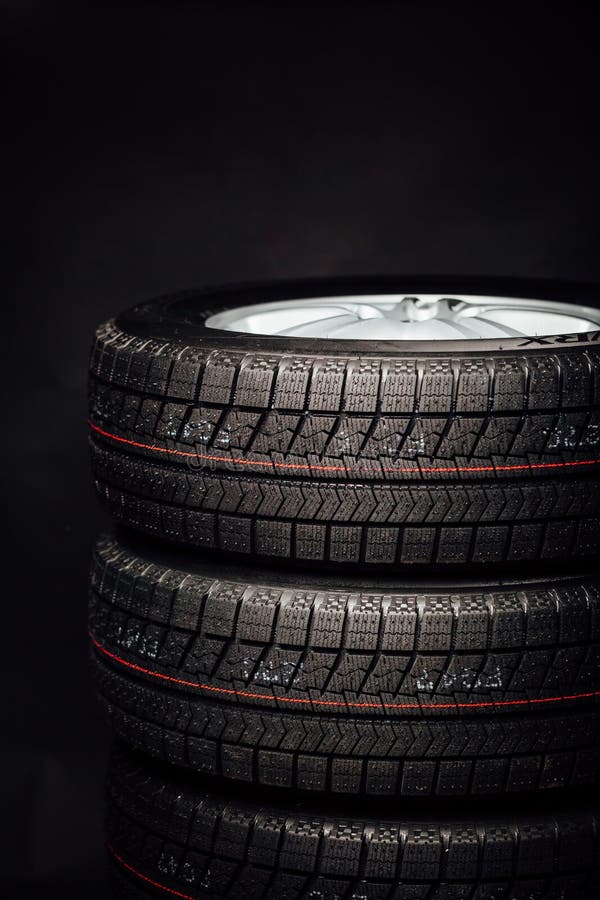 Studless Winter Tires Stack Stock Photo - Image of objects, stack: 62571654