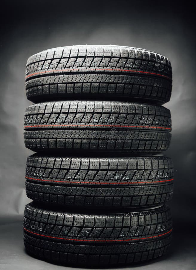 Studless Winter Tires Stack Stock Photo - Image of objects, stack: 62571654