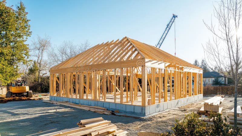 Studs House Build Process Stock Photos - Free & Royalty-Free Stock ...