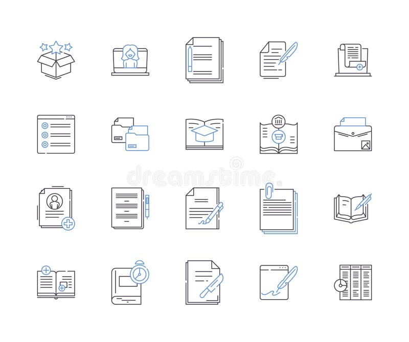 Study Abroad and Exchange Programs Outline Icons Collection. Exchange ...