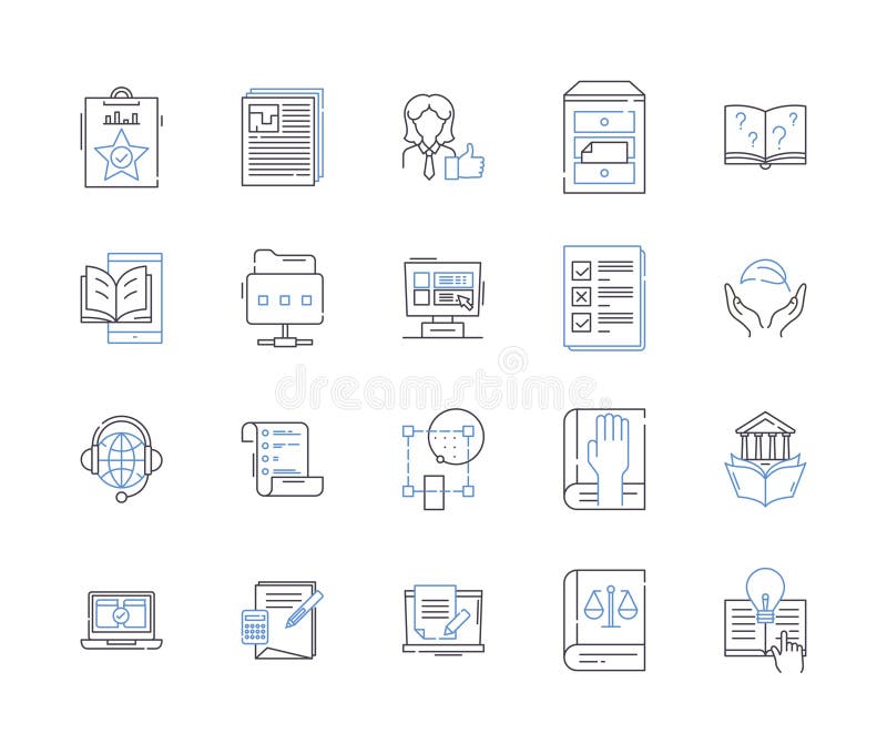 Study Abroad and Exchange Programs Outline Icons Collection. Exchange ...