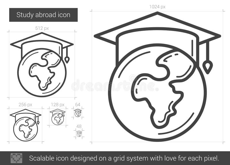 Studying Abroad Icon Stock Illustrations – 183 Studying Abroad Icon ...