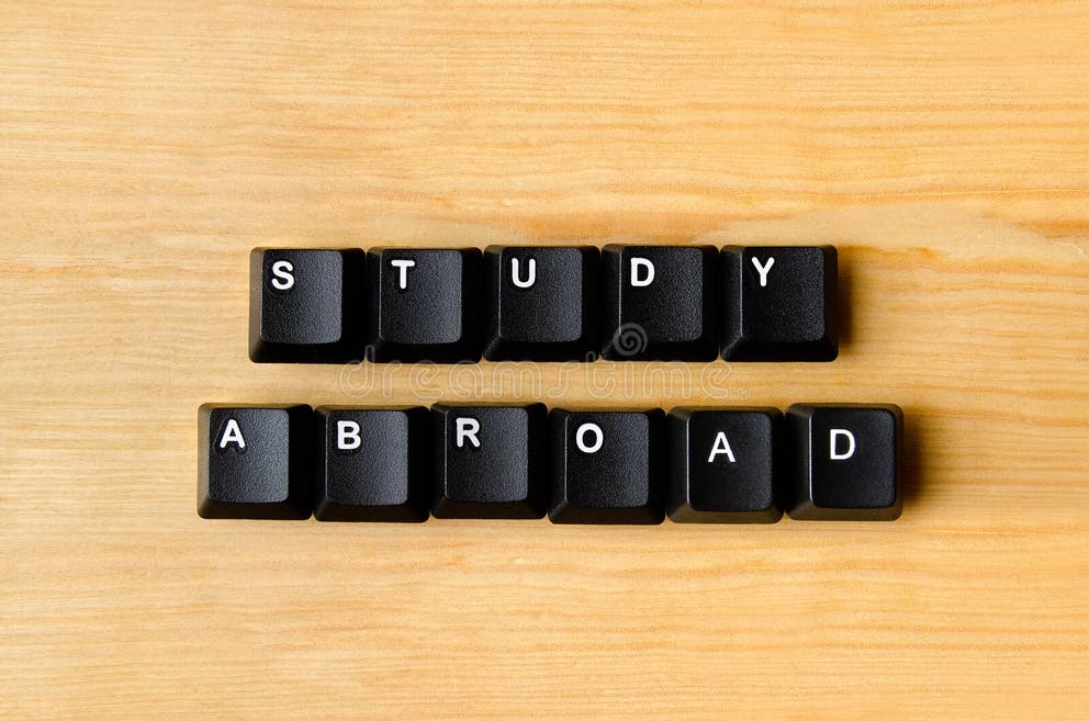 Study abroad words stock photo. Image of letters, study - 98428152