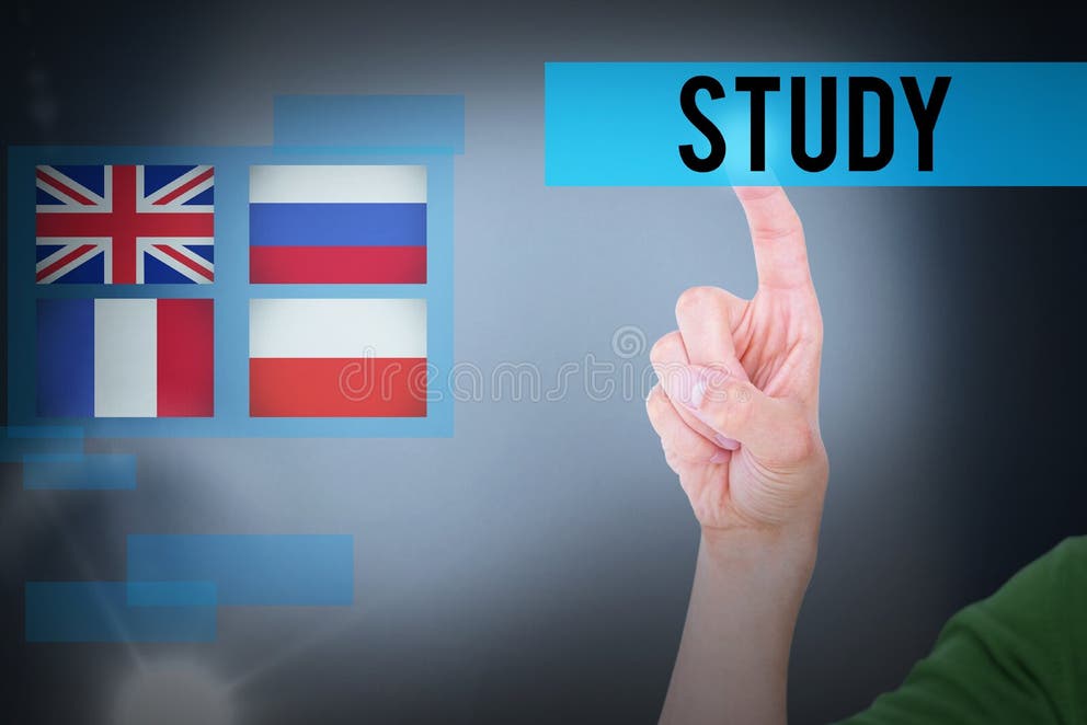 Study Against Blue Background Stock Image - Image of caucasian, jack ...