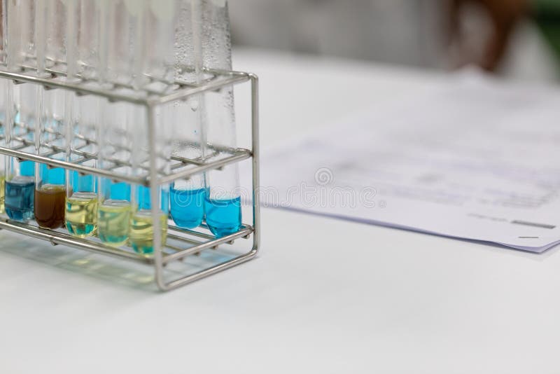 Analysis Chemical Composition in Laboratory. Stock Photo - Image of ...
