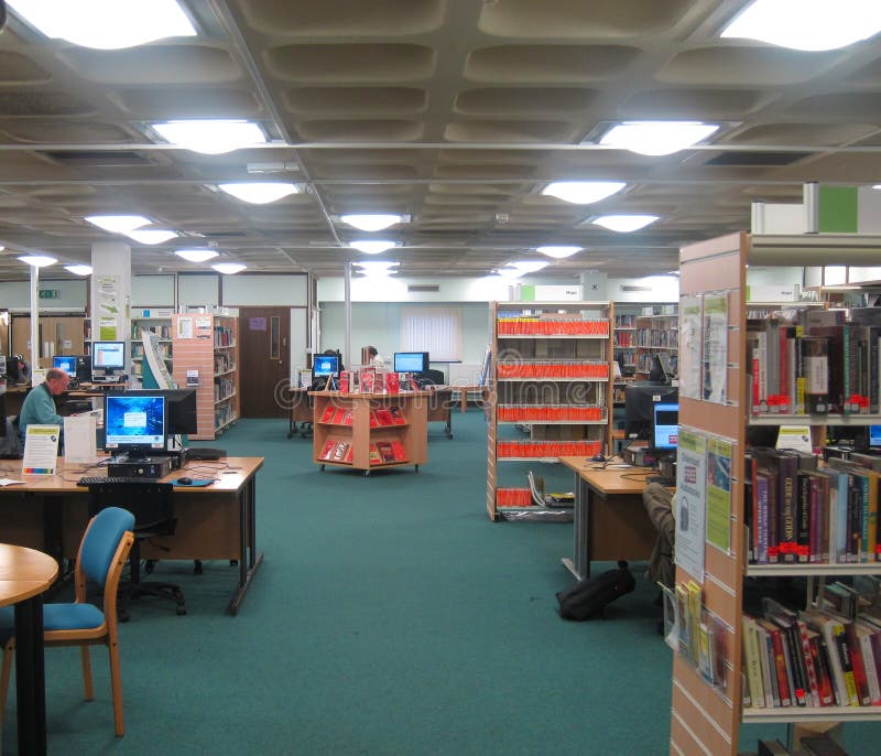 Quiet study area - library stock photo. Image of concentrated - 3098244