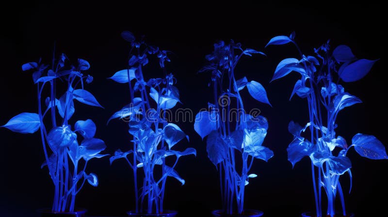 Study Blue Light Projection Stock Illustration - Illustration of ...