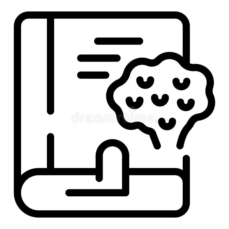 Study Book Icon Outline Vector. School Protection Stock Vector ...