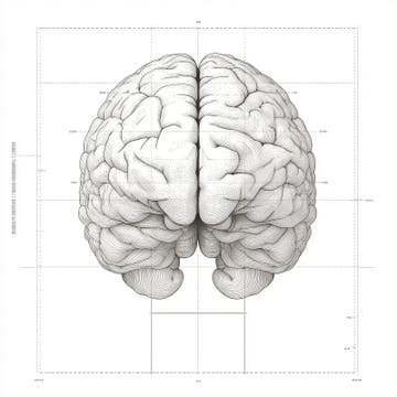 Human Brain Front View Stock Illustrations – 695 Human Brain Front View ...