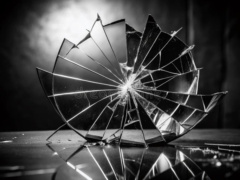 A Study in Broken Light a Striking Black and White Silhouette of a ...