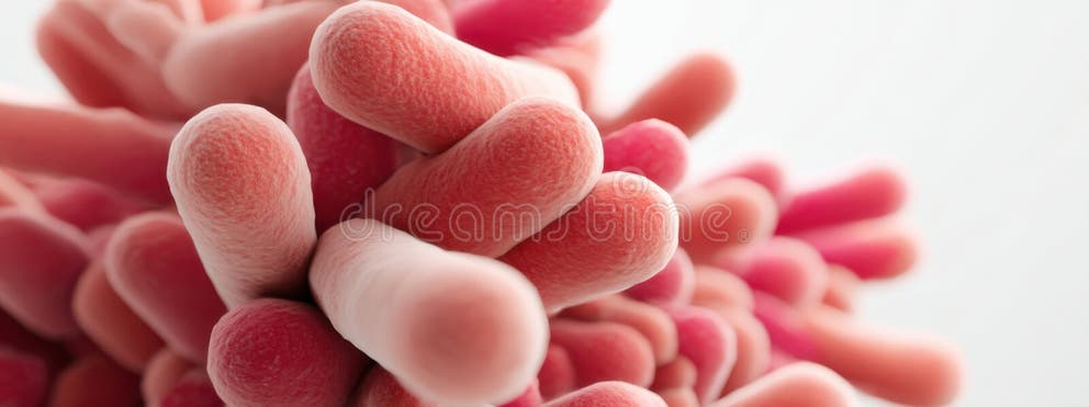 Study of Colorful Bacterial Structures Seen Under a Microscope in a Lab ...