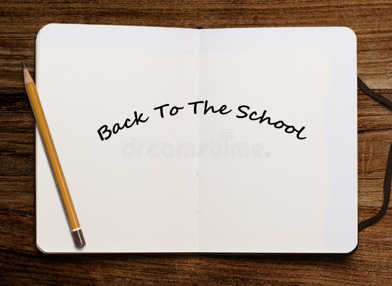Study Concept with White Notebook Stock Image - Image of break, primary ...