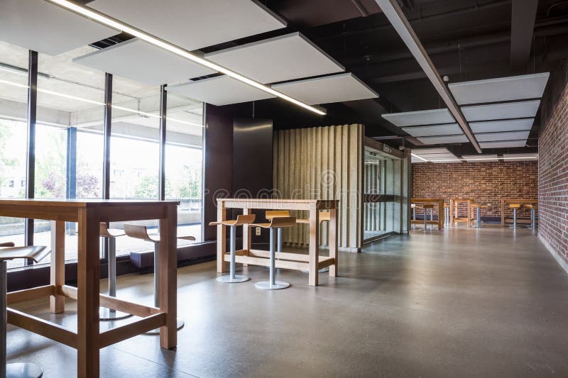 Study Corridor on the Window Stock Image - Image of open, concrete ...
