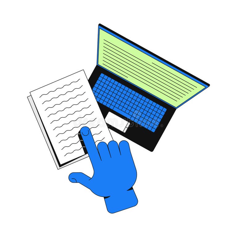 Study Data 2D Onboarding Ui Illustration Stock Illustration ...