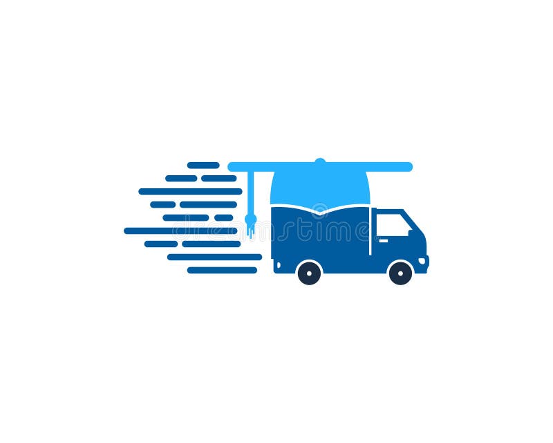 Book Delivery Logo Icon Design Stock Vector - Illustration of creative ...