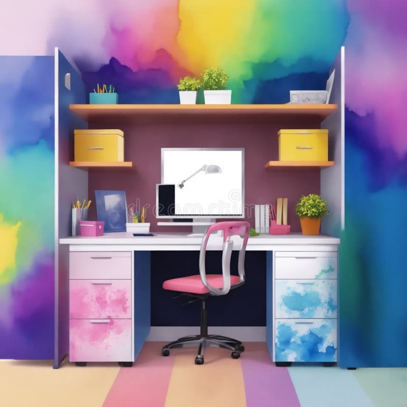 Desk Flowers Study Stock Illustrations – 291 Desk Flowers Study Stock ...