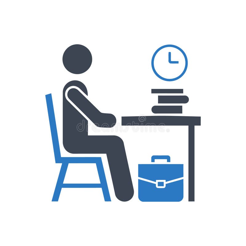 Study Desk Line Icon, Outline Symbol, Vector Illustration, Concept Sign ...