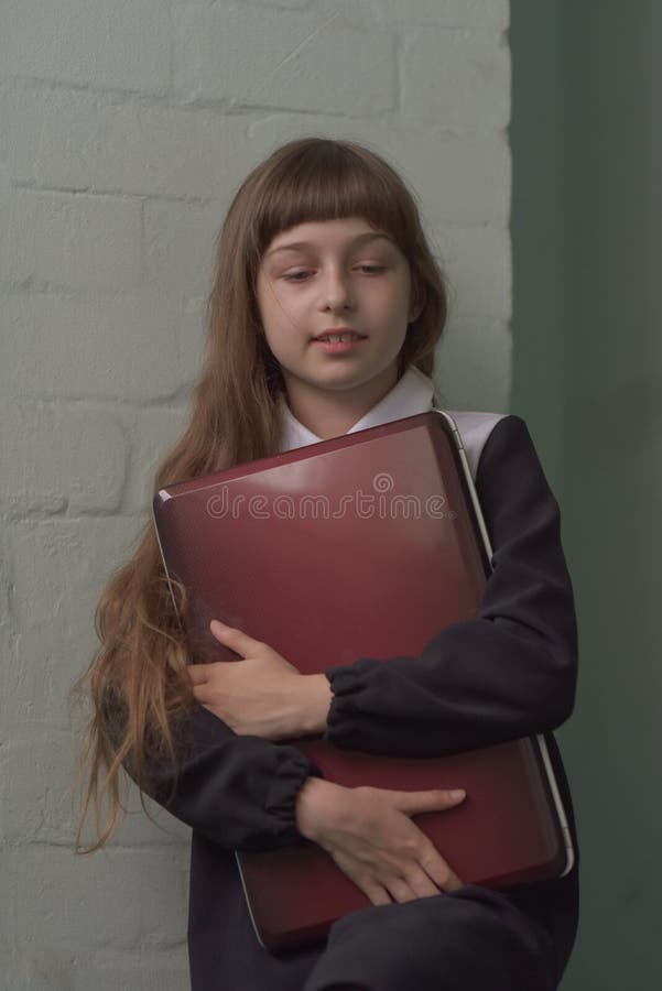 Study Digital Technologies.Child Carry Laptop for Lesson. Digital ...