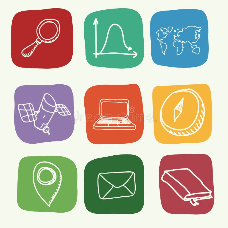 Study doodle stock illustration. Illustration of education - 49523490