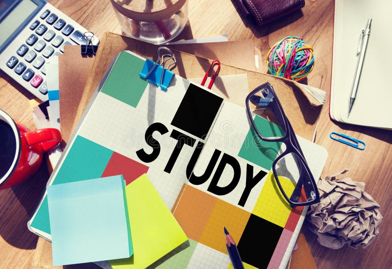 Study Education Knowledge Wisdom Studying Concept Stock Image - Image ...
