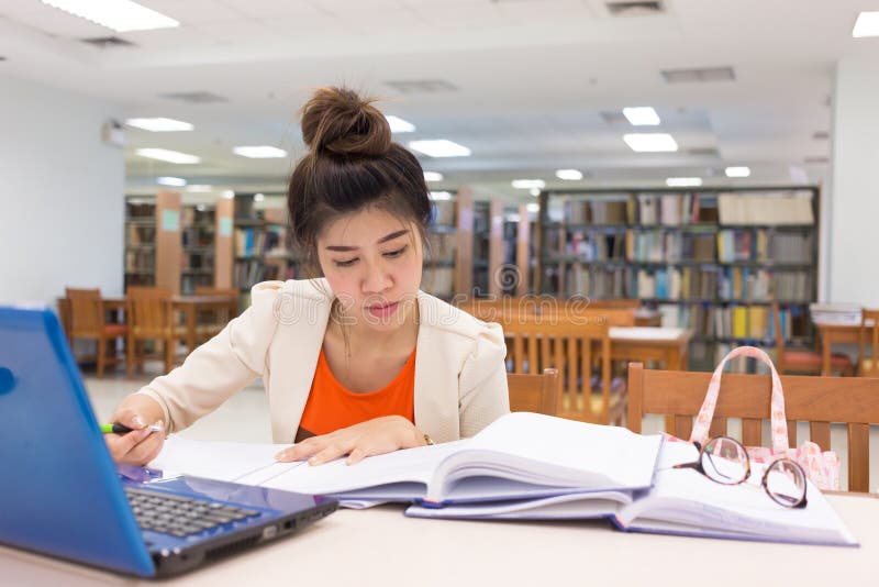 Study Education, Woman Worked Stock Image - Image of diligent ...